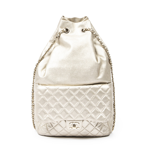 CHANEL | Bags | Chanel In Seoul Backpack In Gold Quilted Lambskin ...